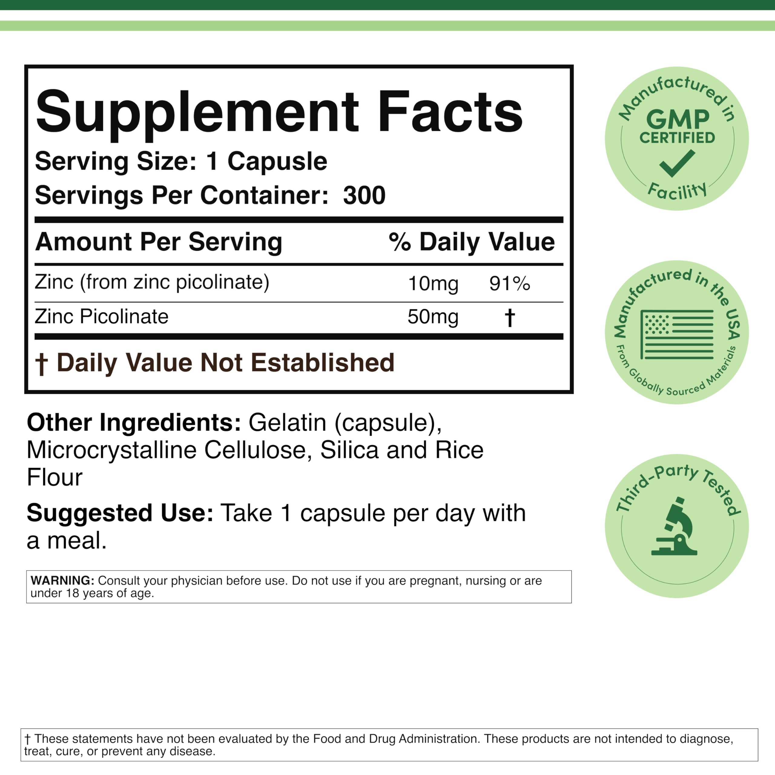 Zinc for skin health and vitality