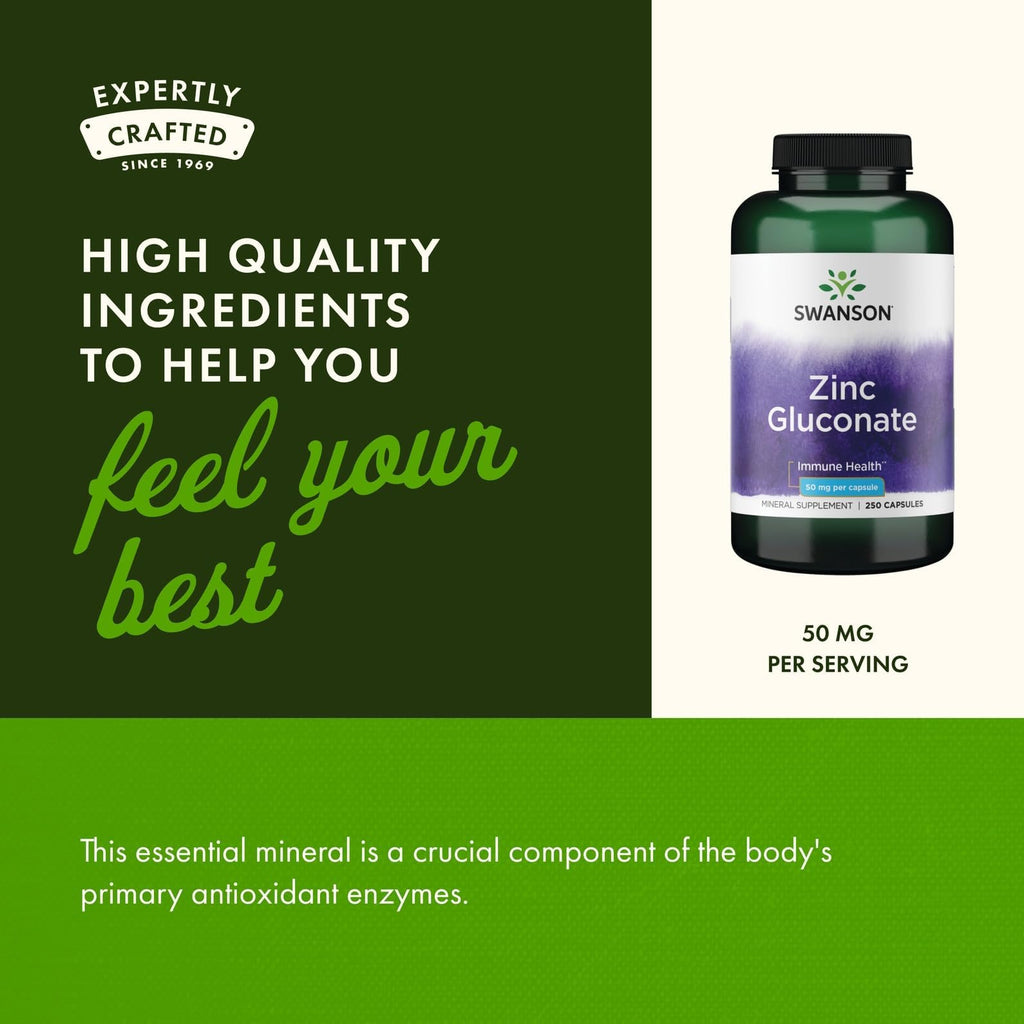 zinc gluconate for better absorption