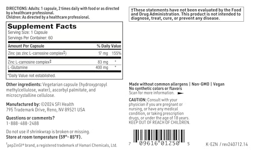 zinc gluconate for digestive health
