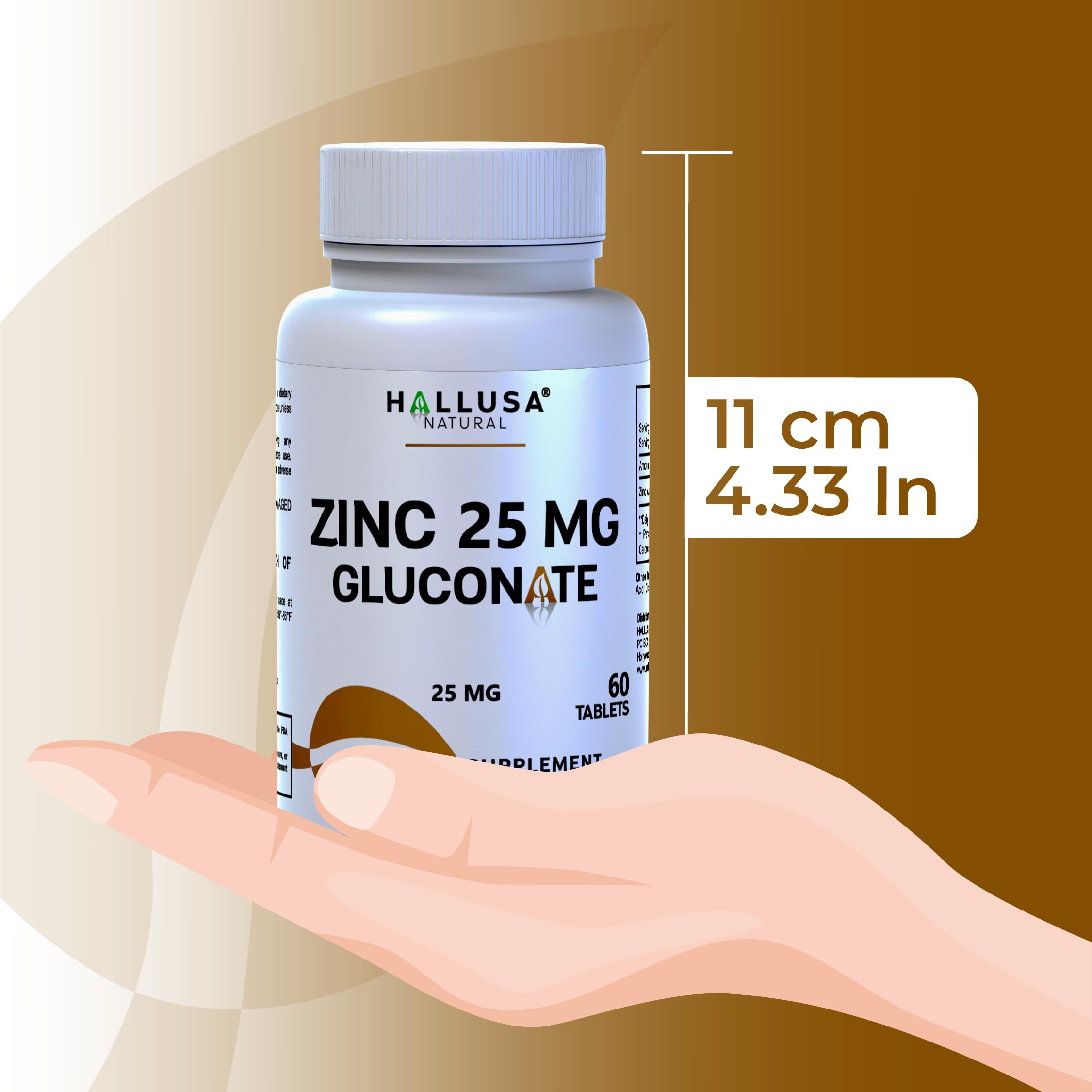 Zinc gluconate for enhanced absorption