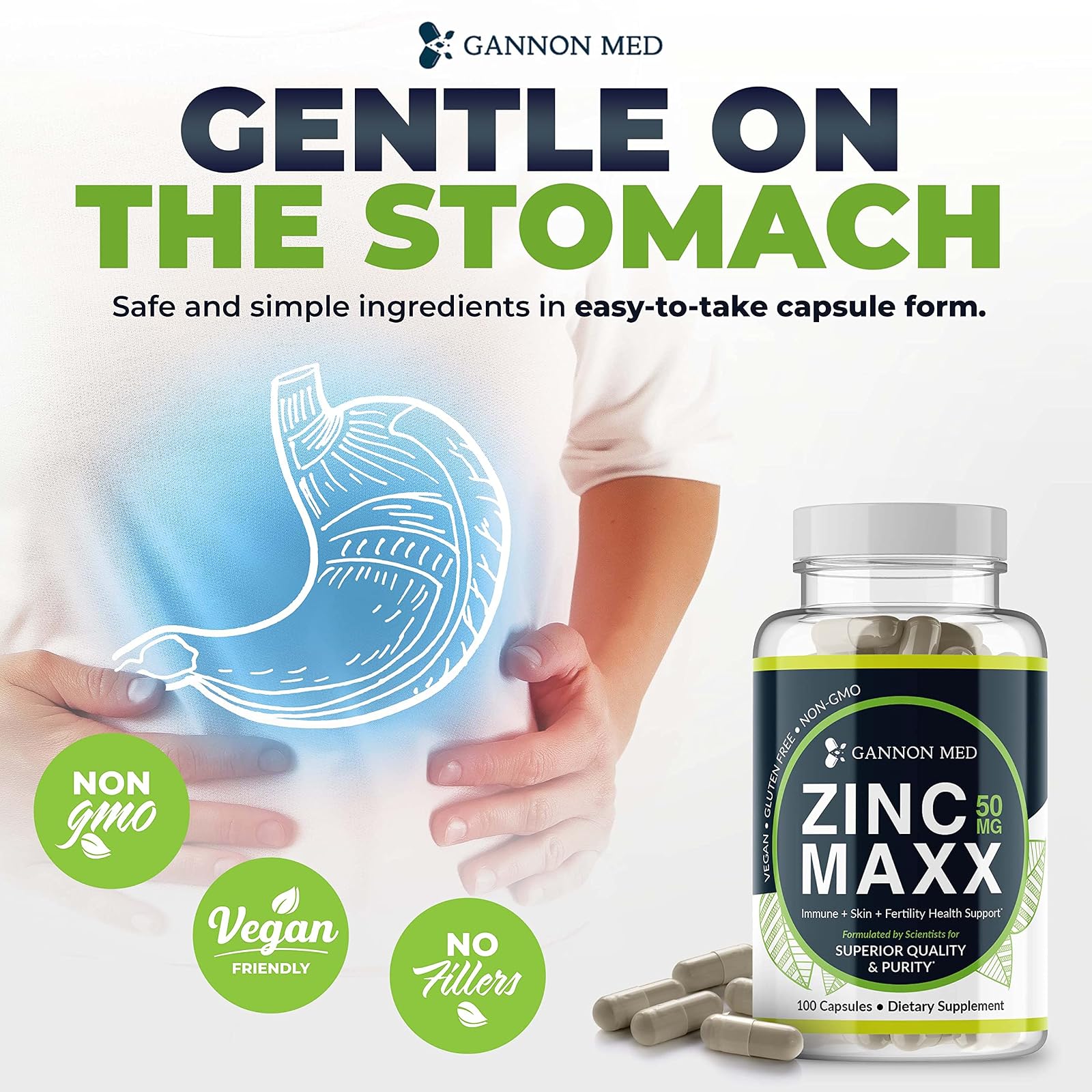Zinc gluconate for immune support