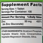 Zinc gluconate for overall health
