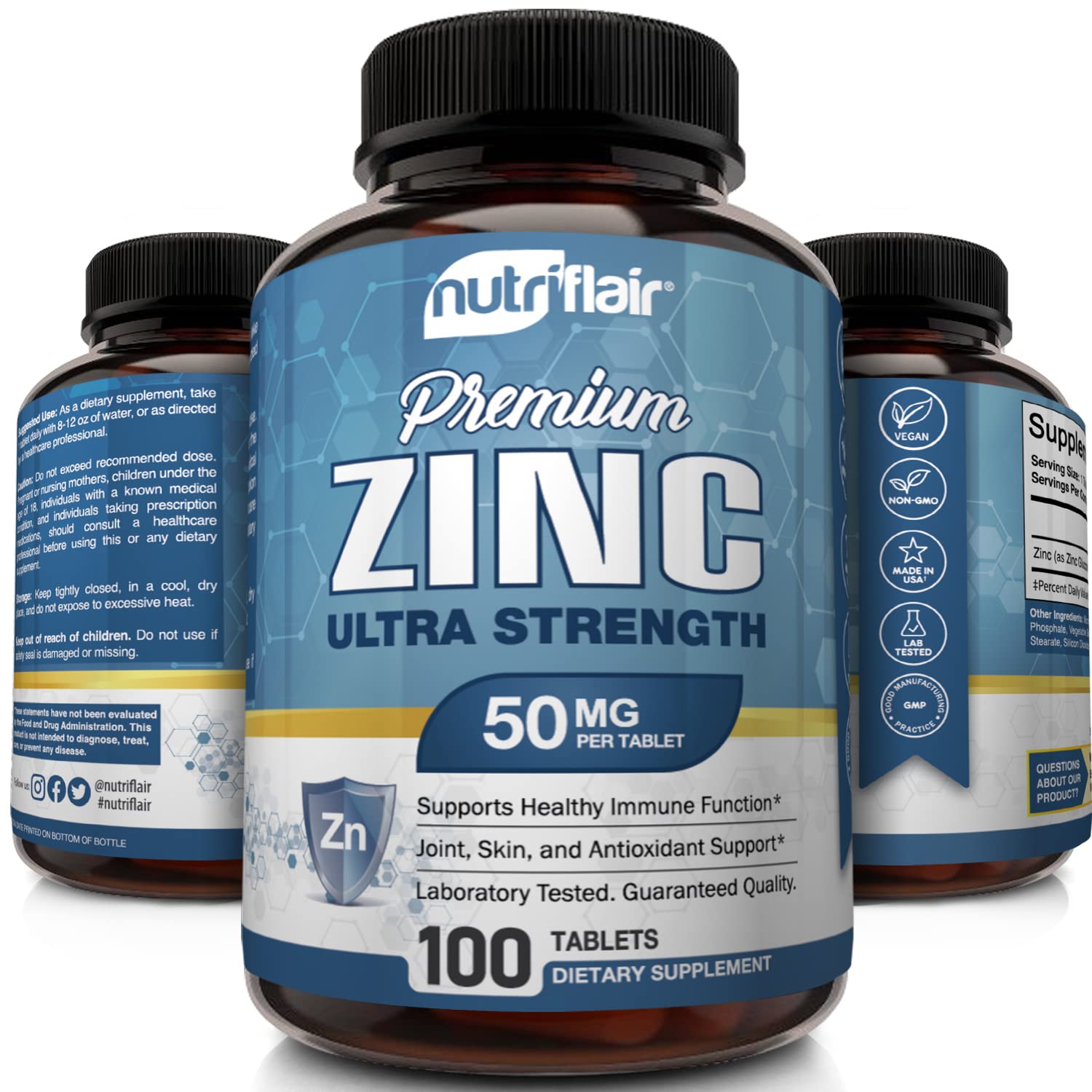 Zinc gluconate for overall wellness