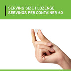 Zinc gluconate lozenges for cold relief