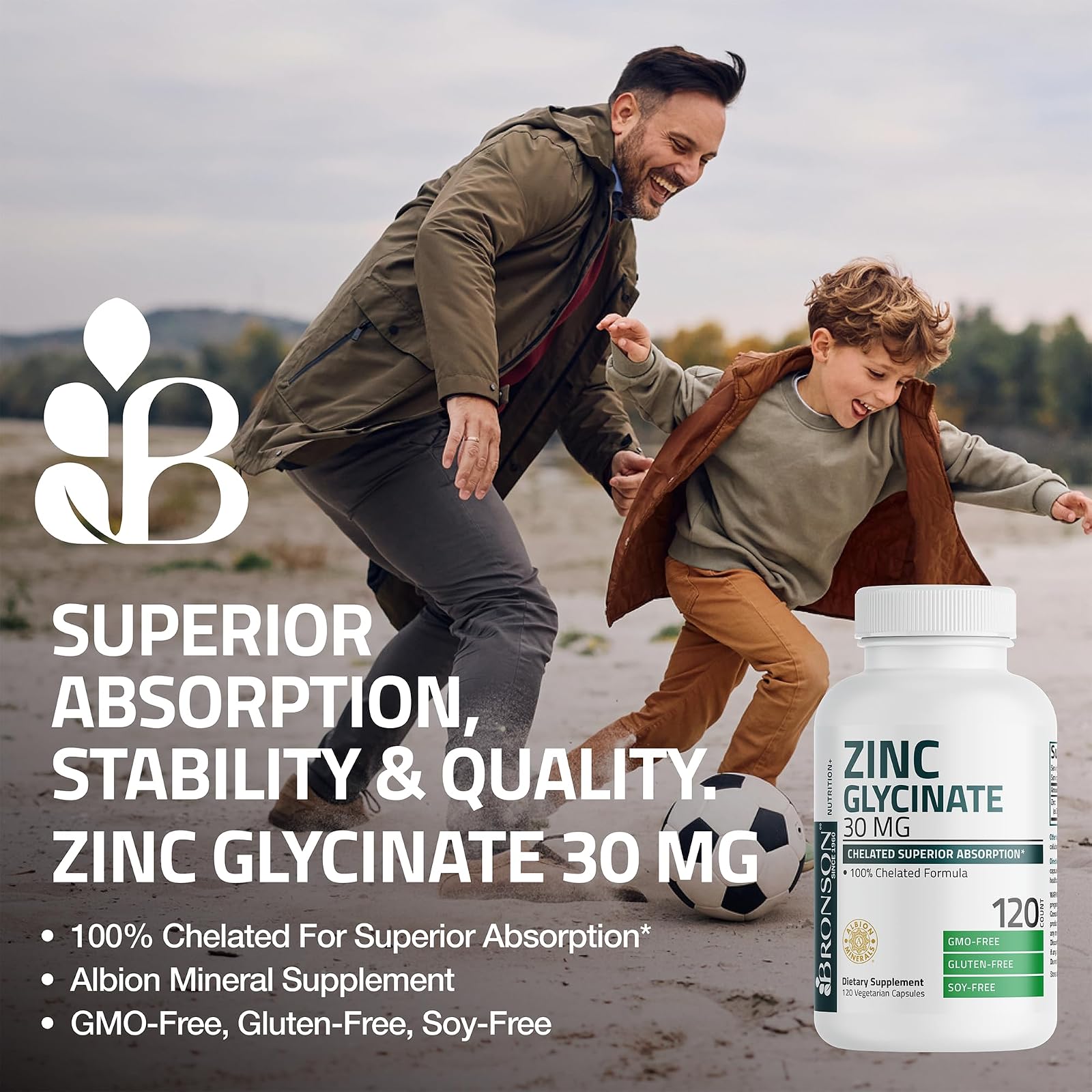 Zinc glycinate for better absorption
