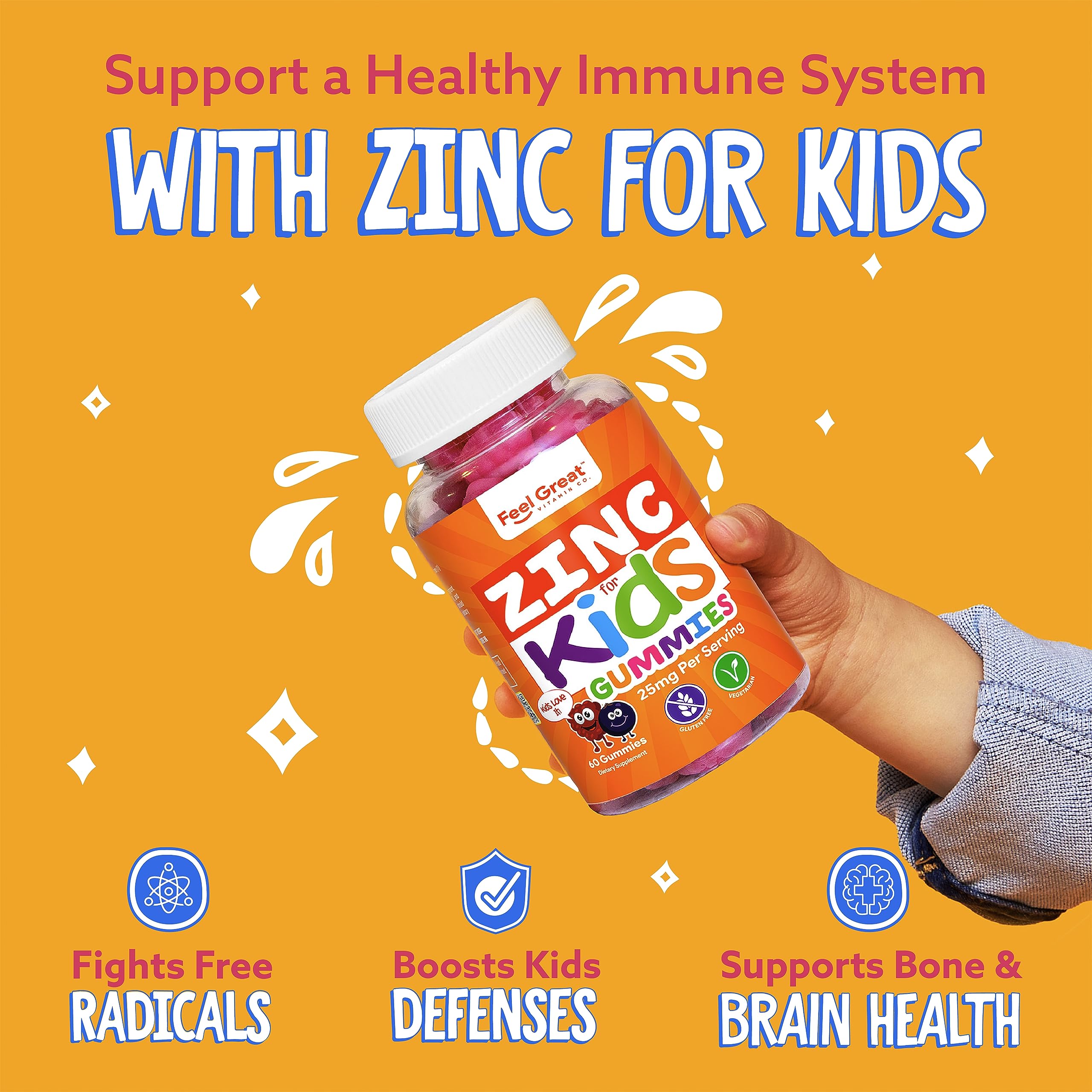 Zinc gummies for boosting immunity