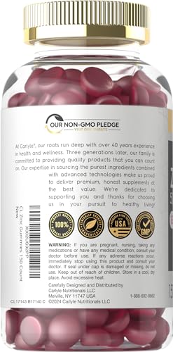 Zinc gummies for daily nutrition