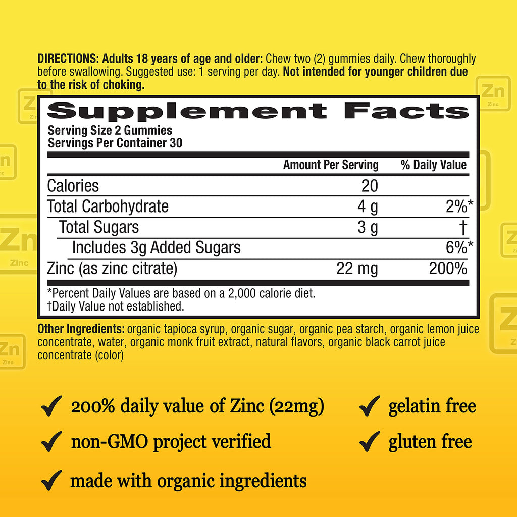 zinc gummies for overall wellness