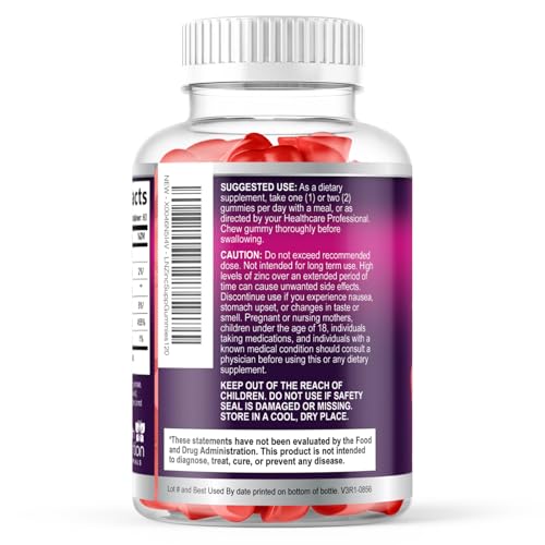zinc gummies for skin and bone support