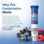 zinc-infused elderberry effervescent tablets
