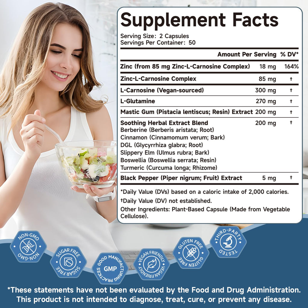 Zinc L Carnosine complex for overall health