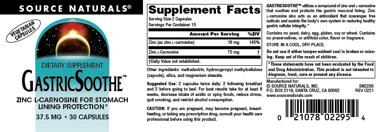 Zinc L-Carnosine for gut health