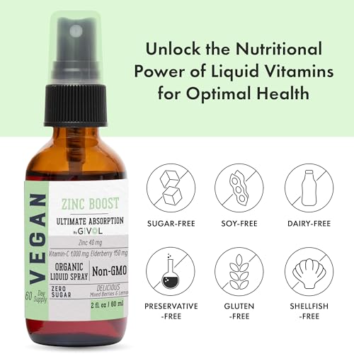 Zinc liquid spray for daily wellness