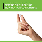 Zinc lozenge with elderberry extract