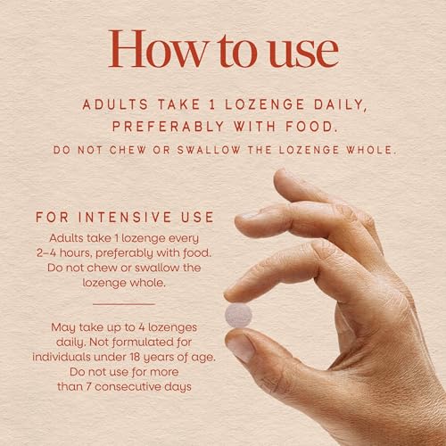 Zinc lozenges for cold relief