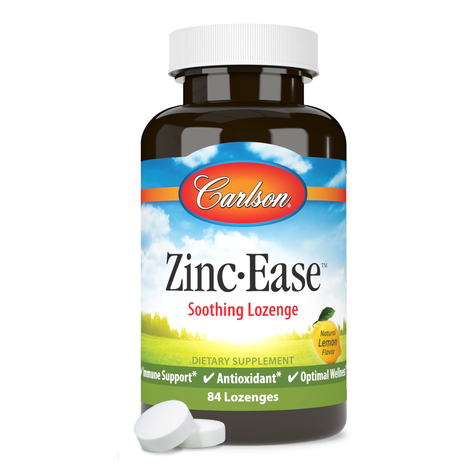 Zinc lozenges for cold relief