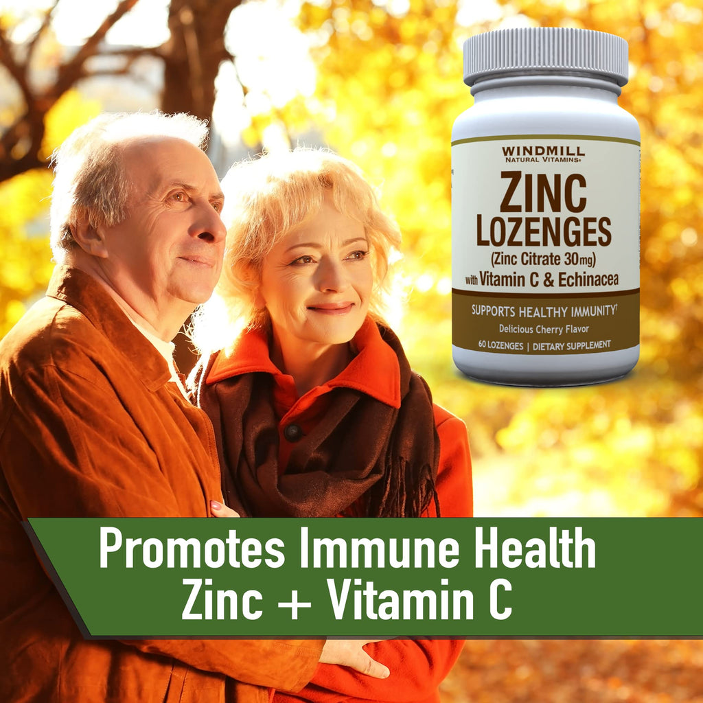 Zinc lozenges for cold relief