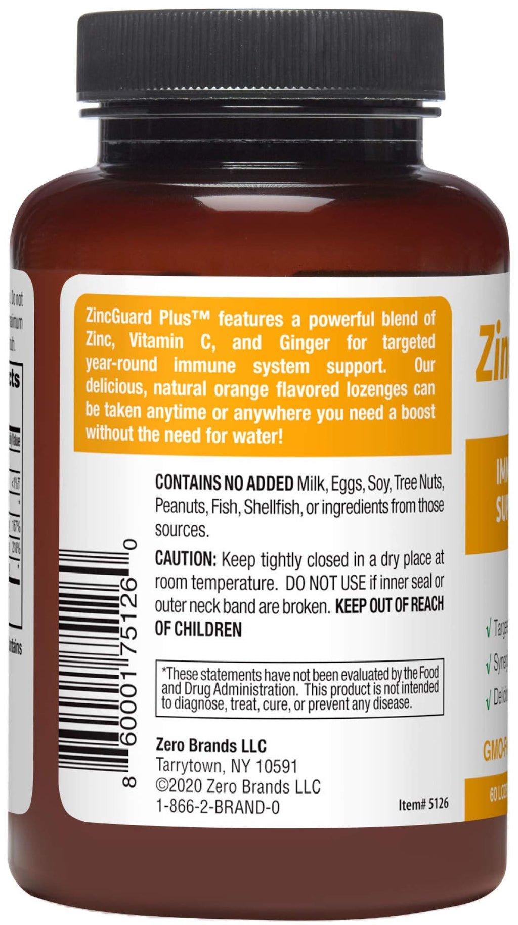 Zinc lozenges for cold relief