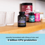 Zinc lozenges for cold relief