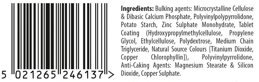 Zinc lozenges for cold support