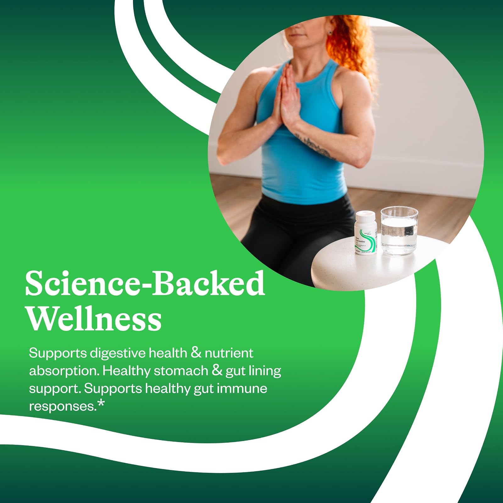 Zinc lozenges for digestive health