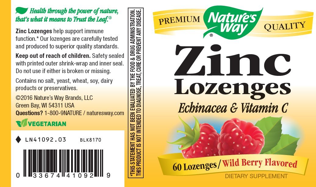 Zinc lozenges for throat comfort