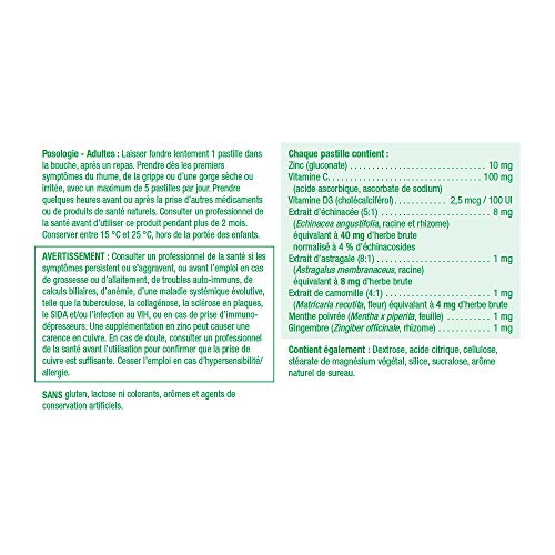 Zinc lozenges for throat comfort
