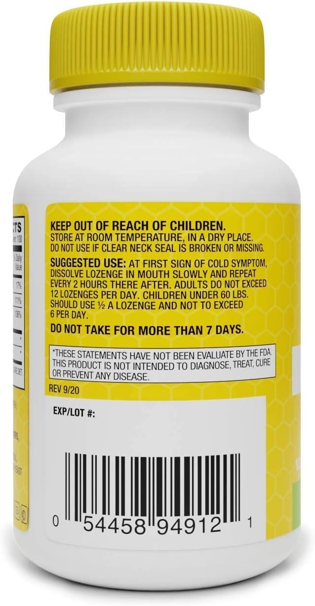 zinc lozenges to support respiratory health