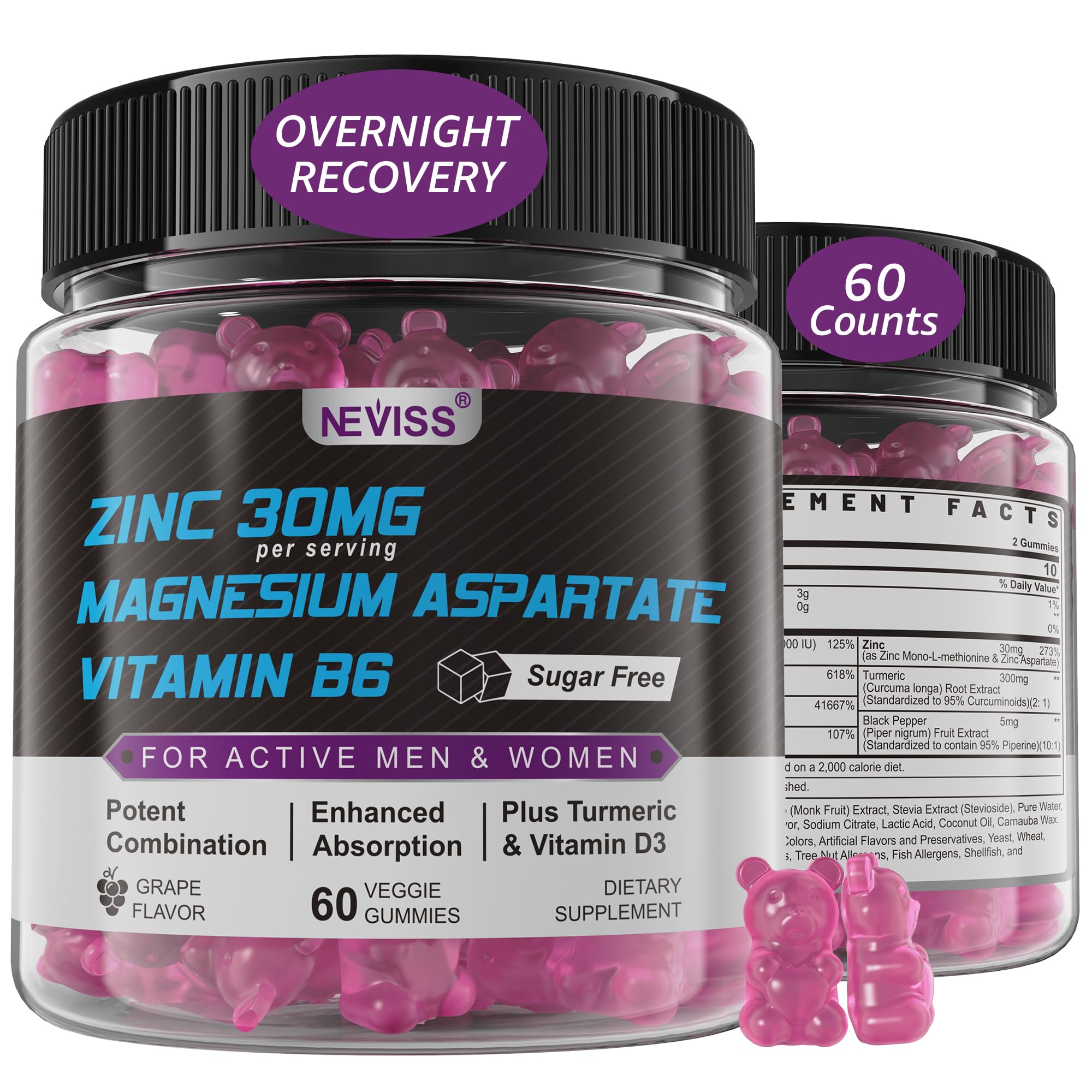 zinc magnesium gummies for recovery