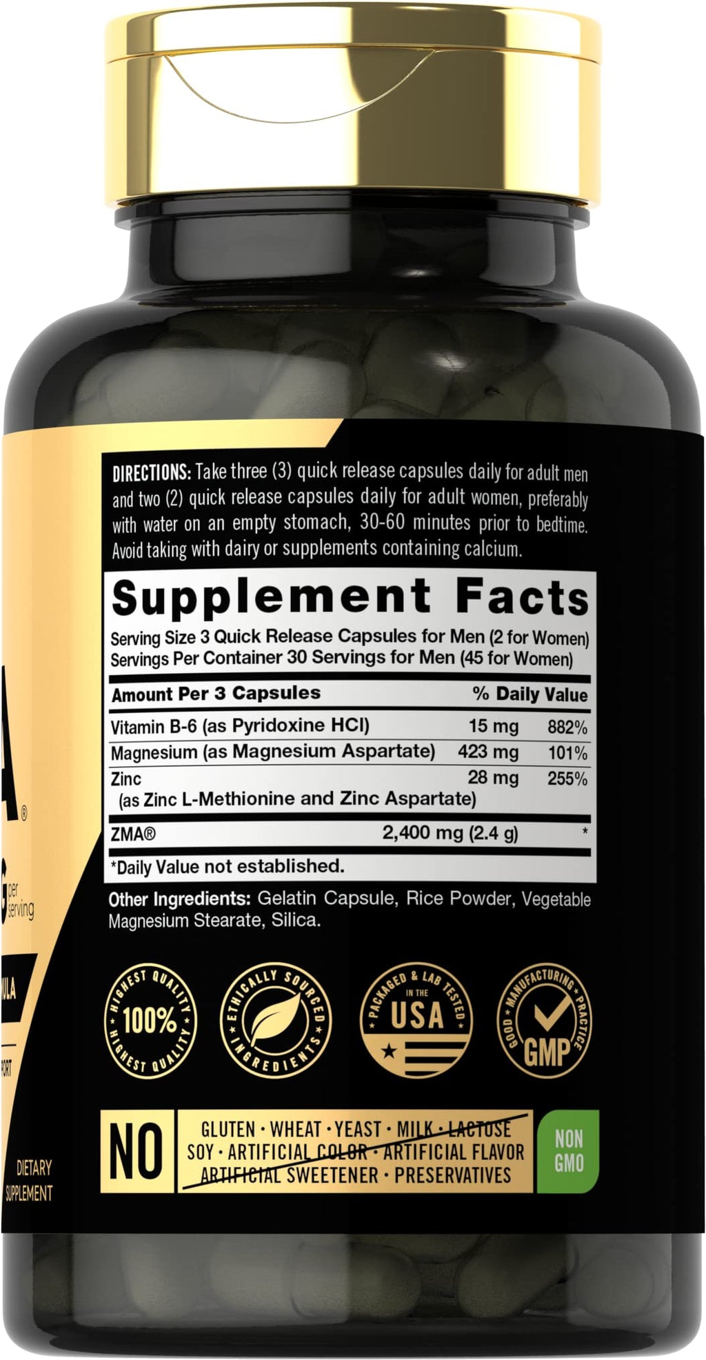 Zinc Magnesium Vitamin B6 capsules