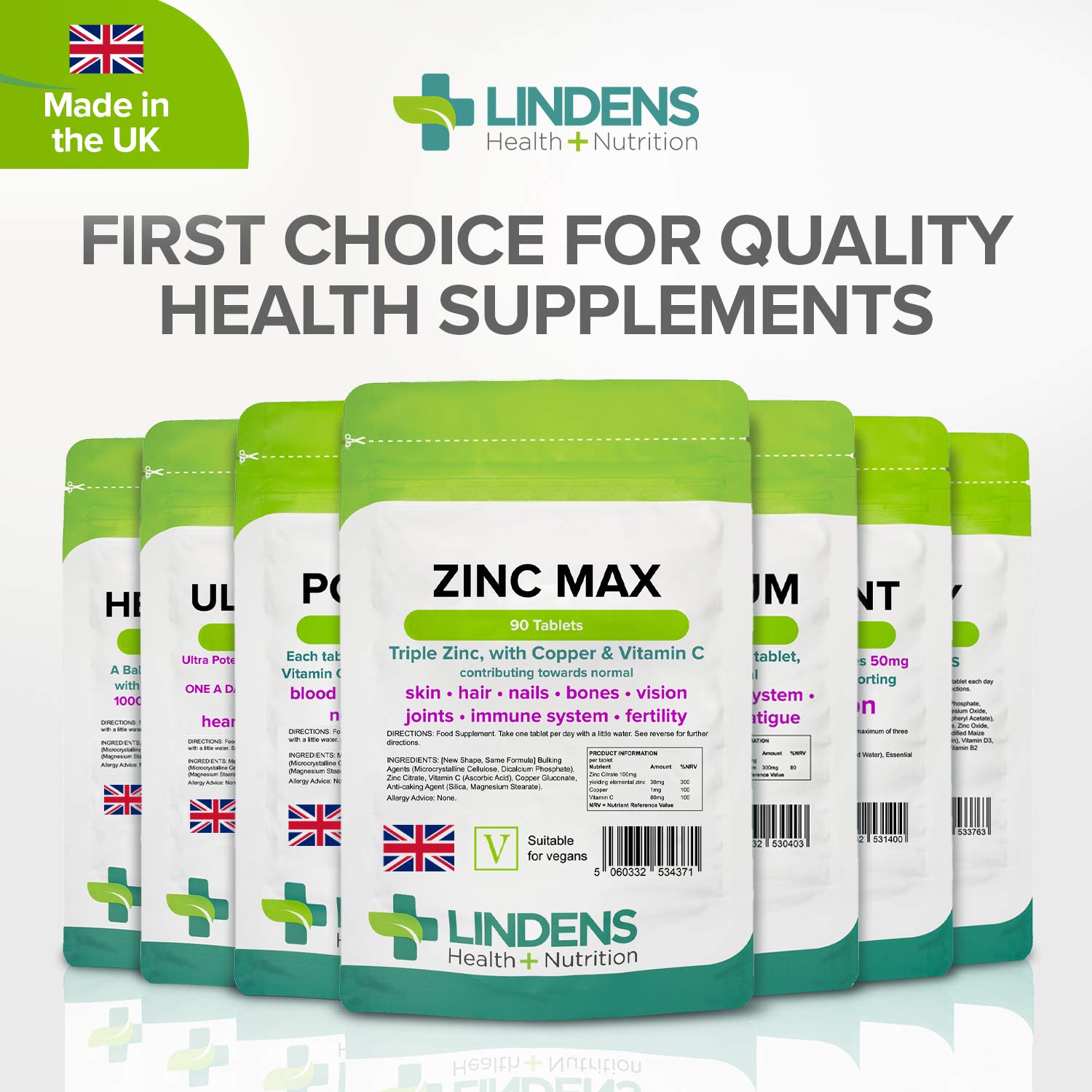 Zinc Max for enhanced absorption