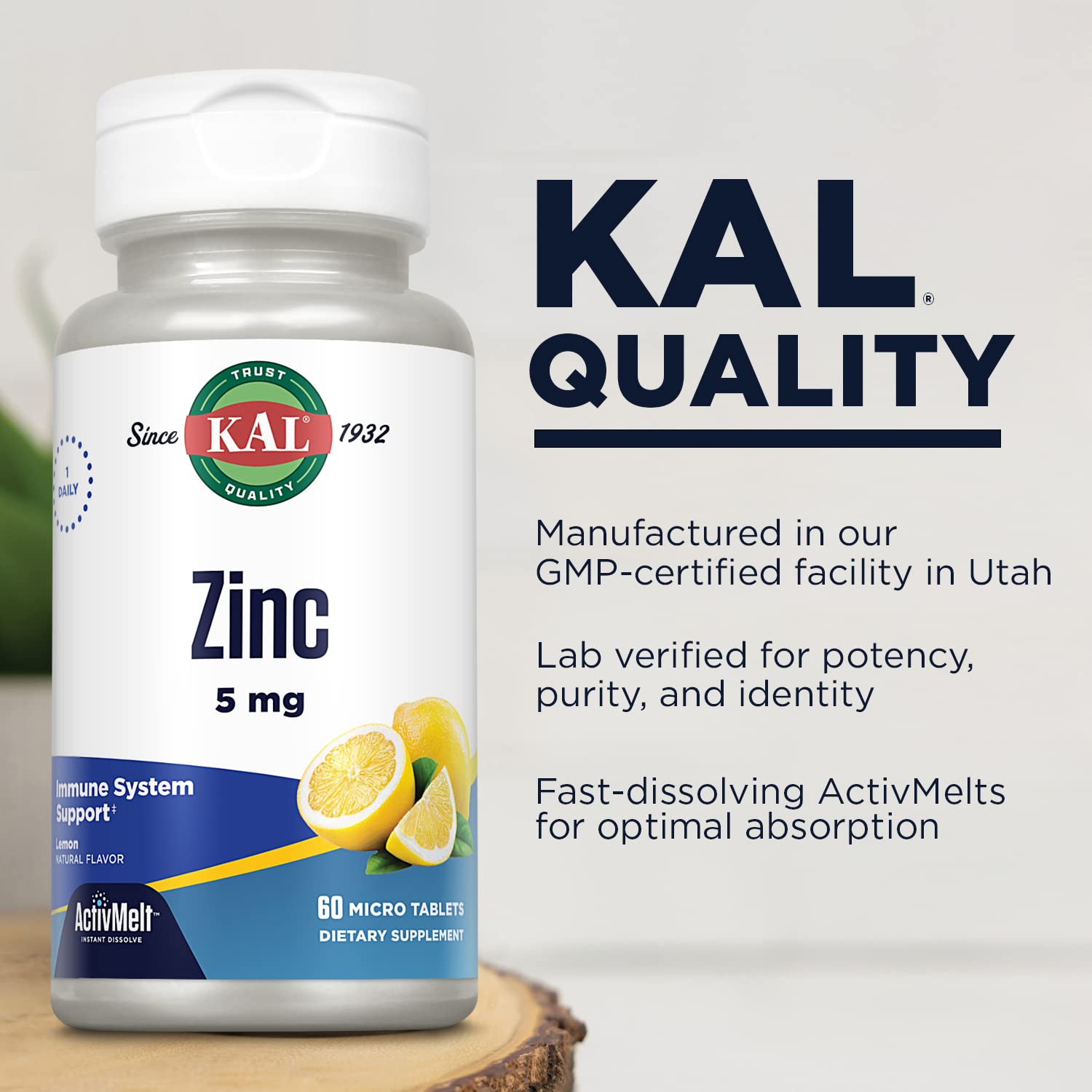 Zinc micro tablets for convenience