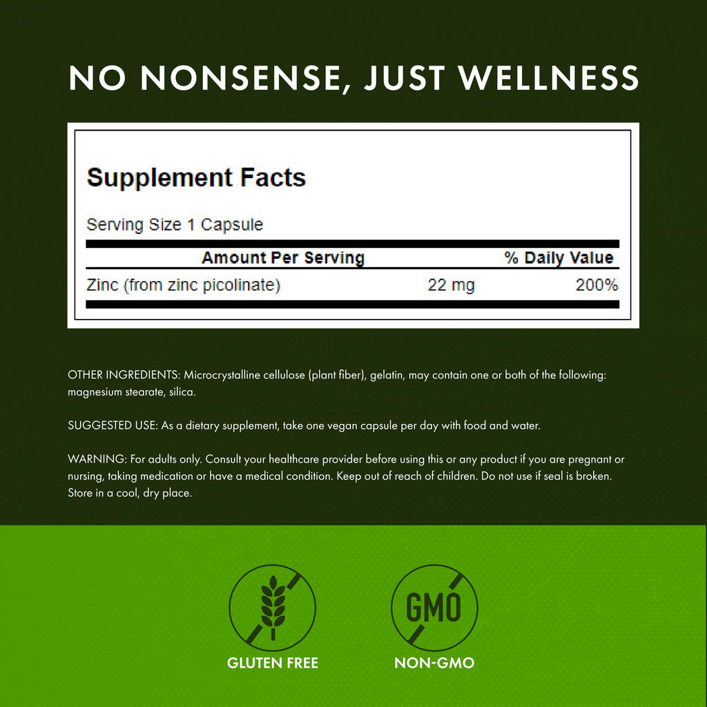 Zinc mineral supplement in convenient pack