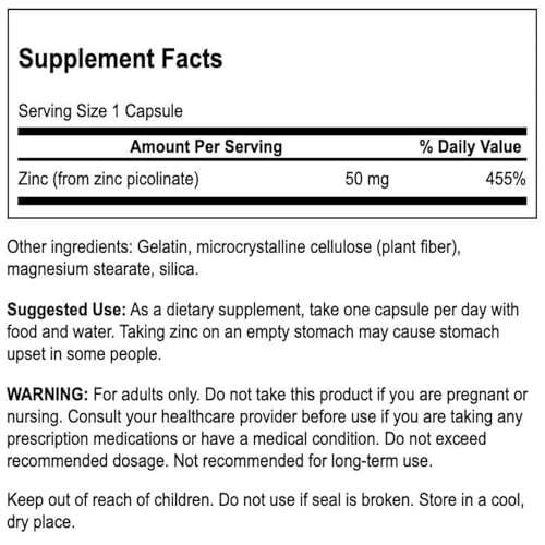 zinc picolinate antioxidant support