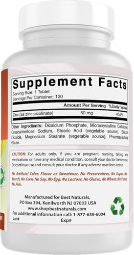 Zinc picolinate for enhanced absorption