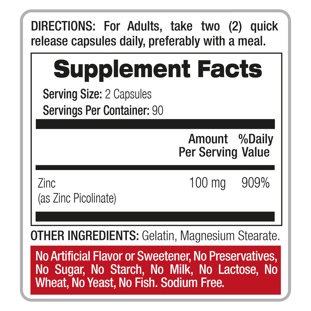 Zinc Picolinate for optimal absorption