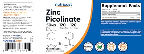 Zinc picolinate for optimal health