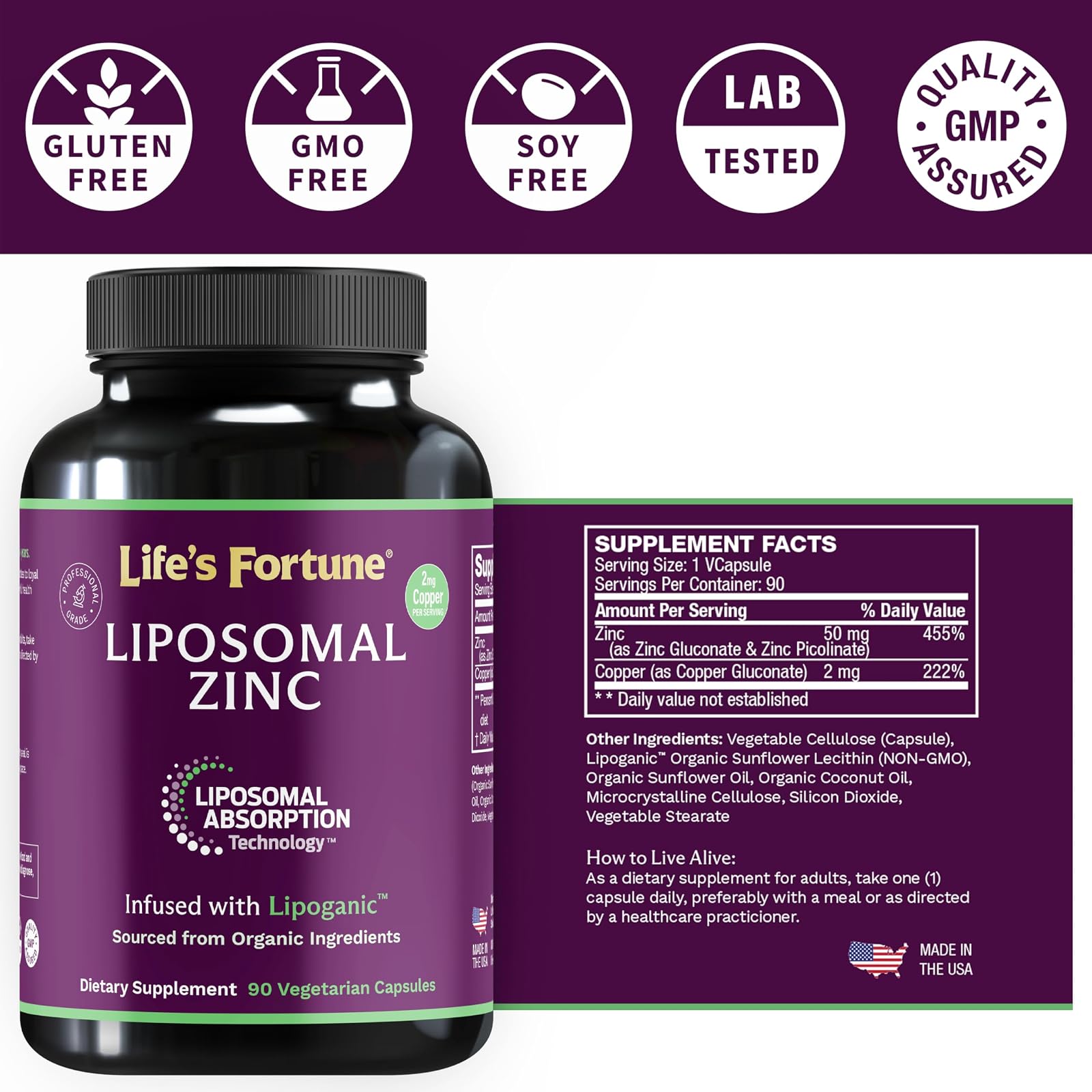 Zinc picolinate for overall wellness