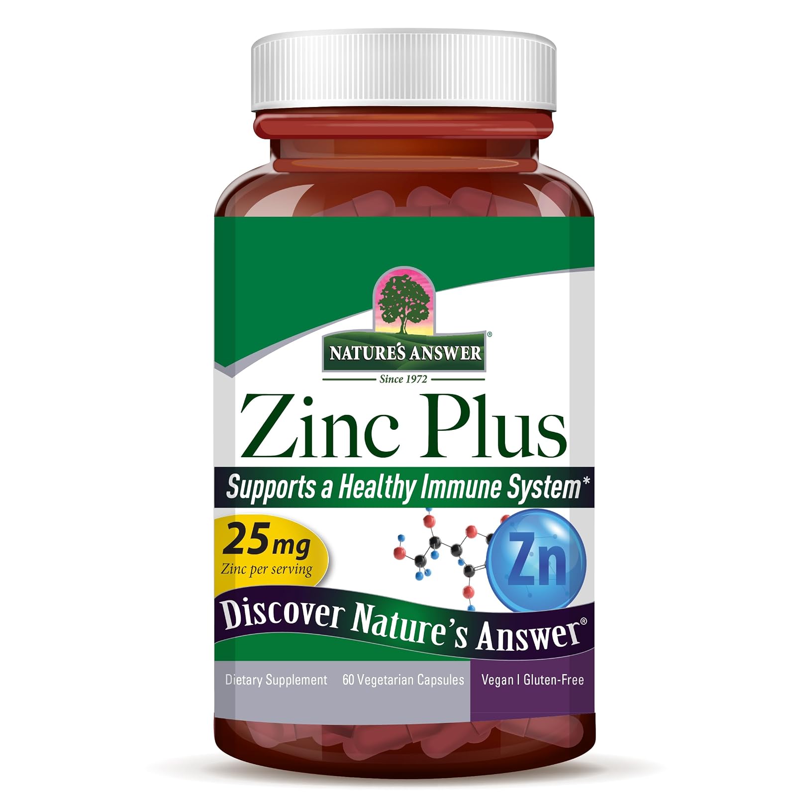 Zinc Plus 25 mg veg capsules
