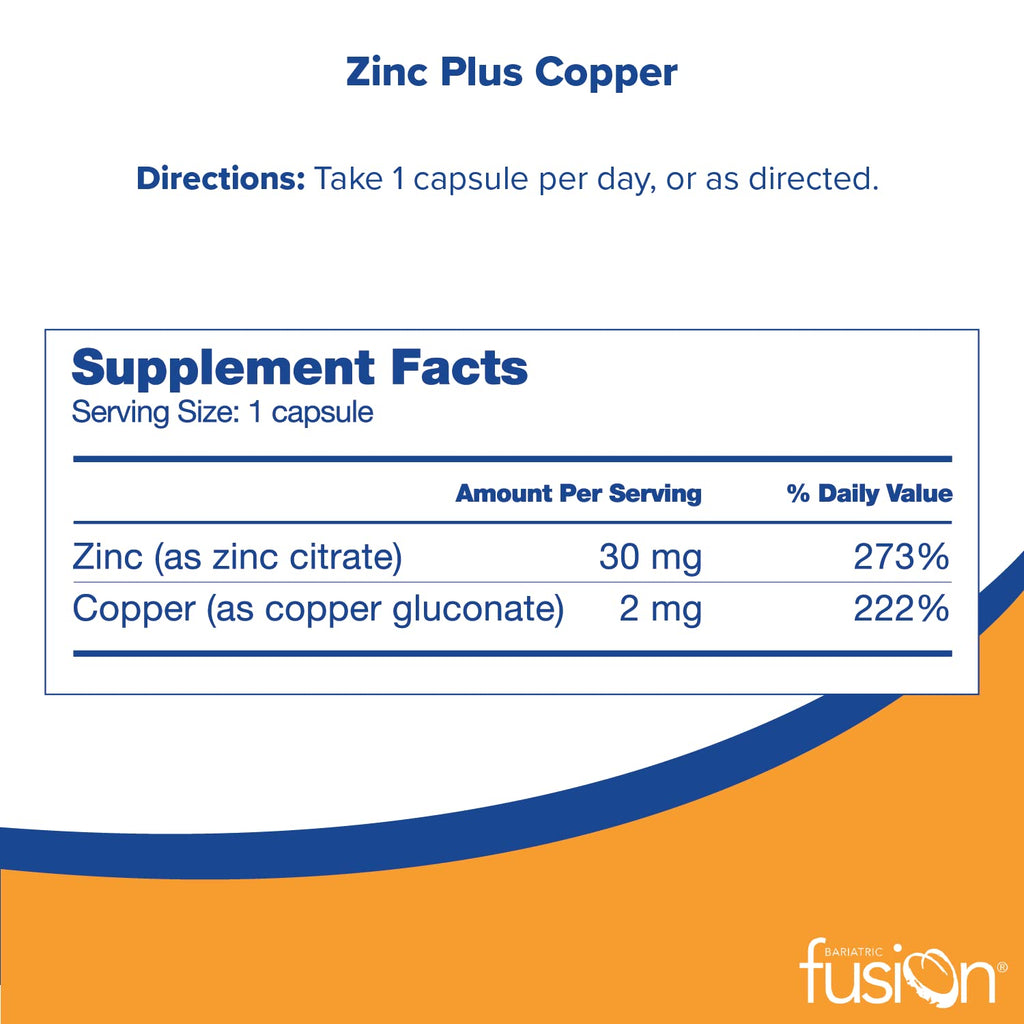 Zinc plus copper for enhanced absorption
