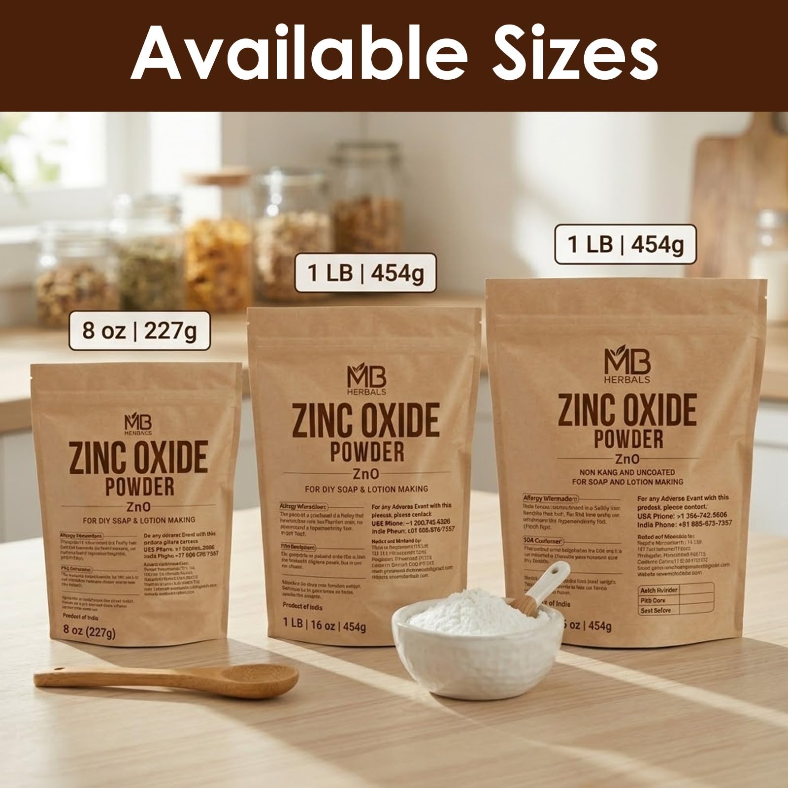 zinc powder for effective UV protection