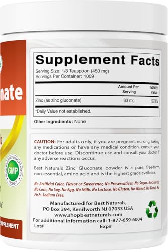 zinc powder for enhanced absorption