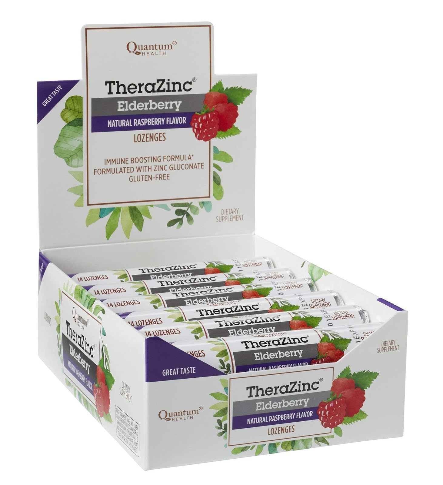 Zinc raspberry lozenges for cold relief