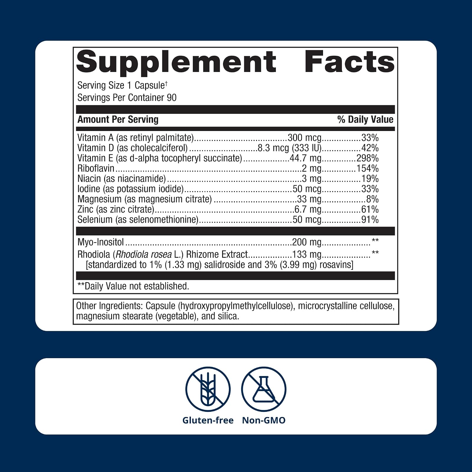 Zinc selenium for hormonal balance