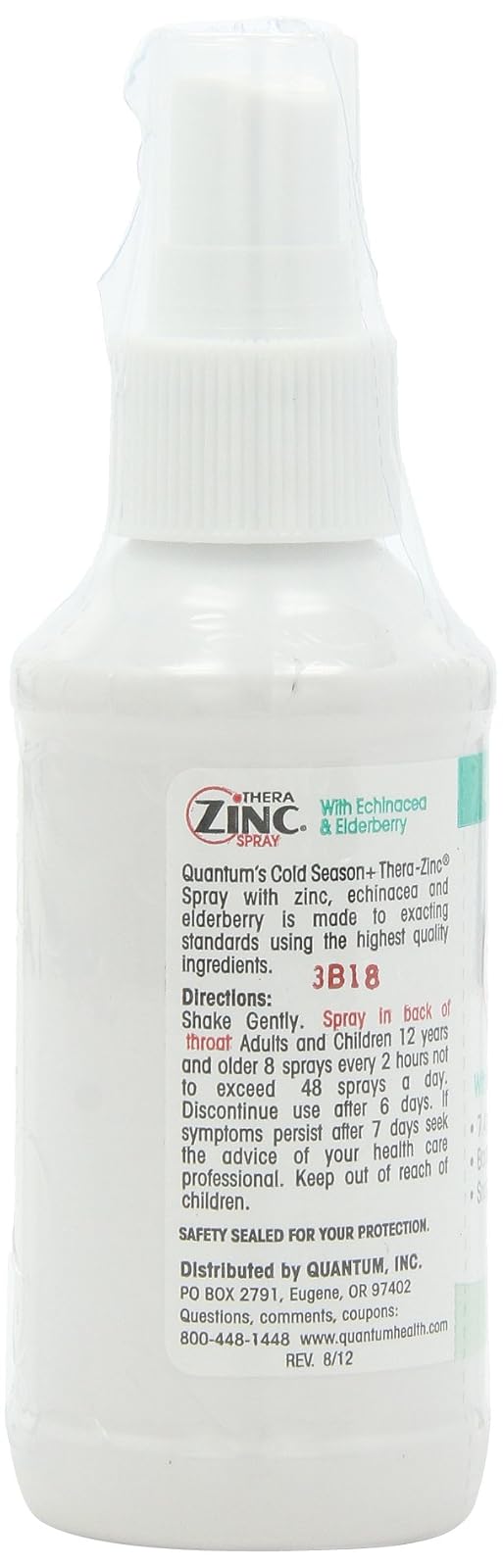 Zinc spray for seasonal wellness Quantum Health