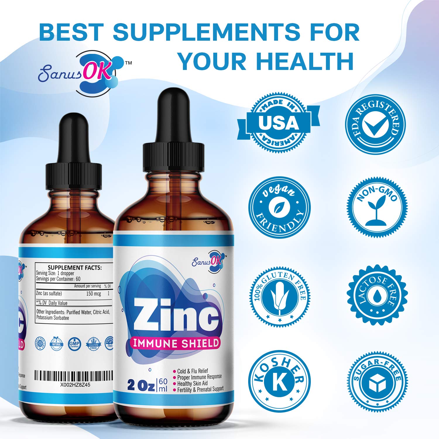 zinc sulfate for enhanced vitality