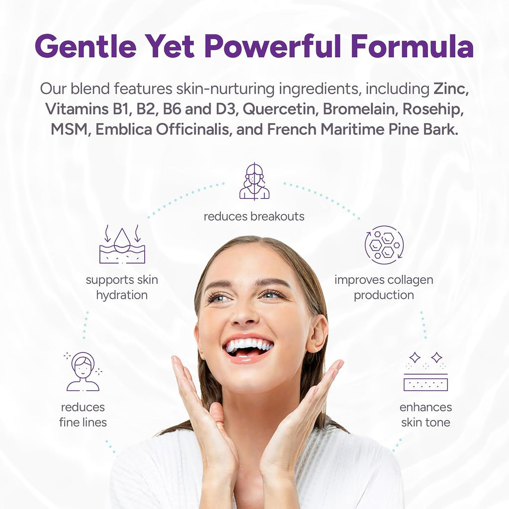 Zinc supplement for acne support