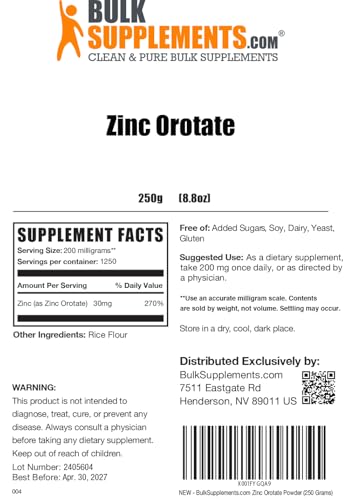 Zinc supplement for active lifestyle