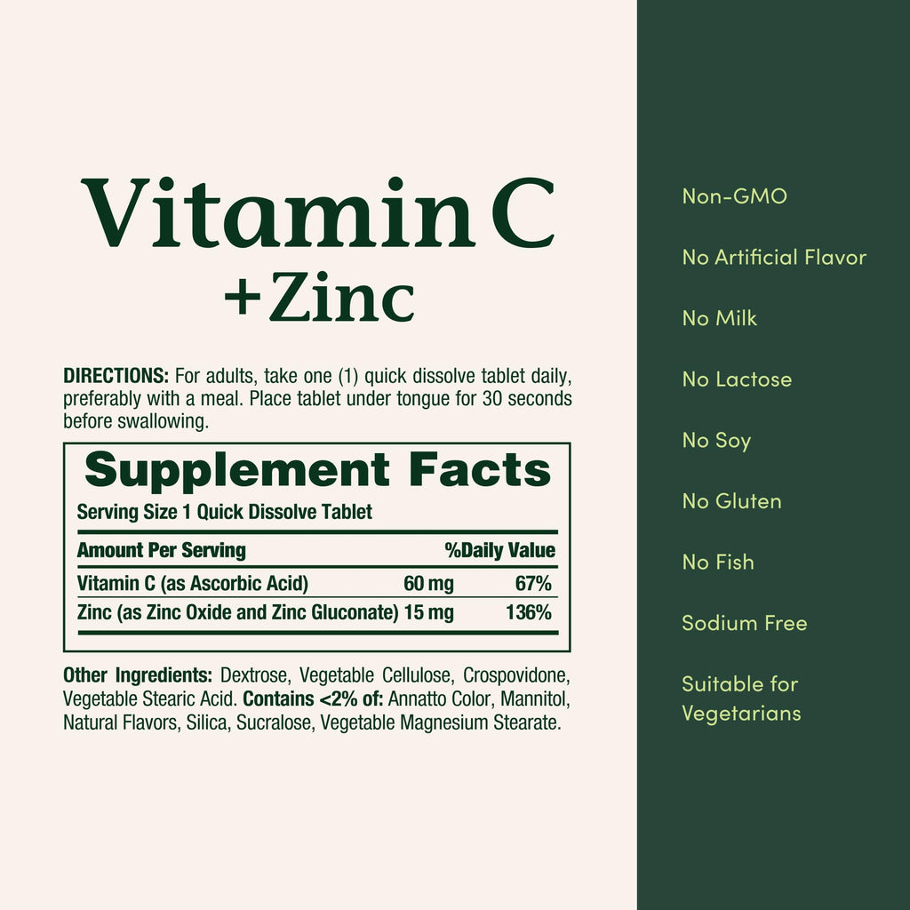 Zinc supplement for Canadians
