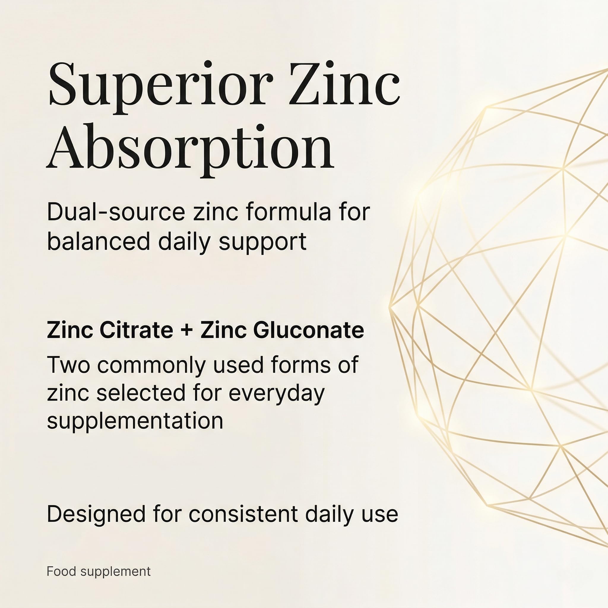 Zinc supplement for cold prevention